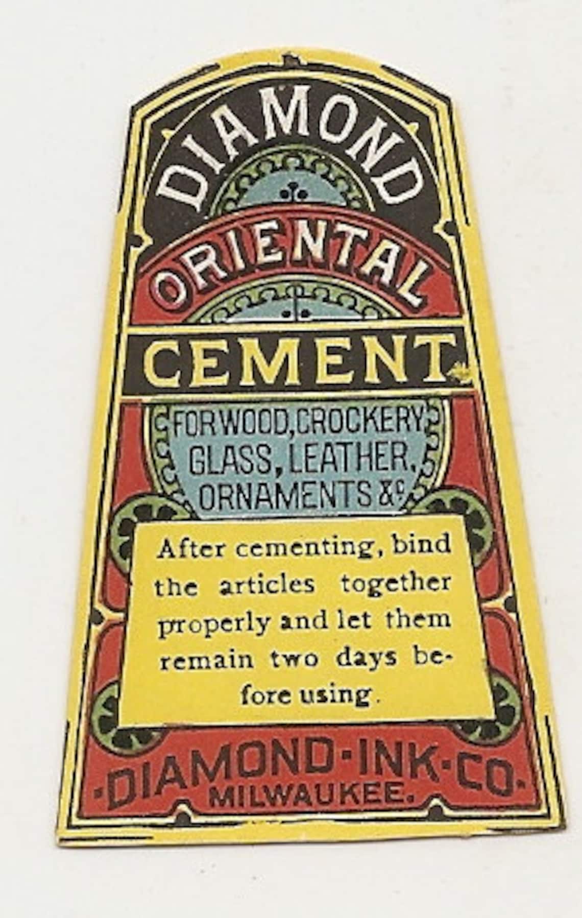 61 Old Vintage DIAMOND INK Co. LABELS Green Stamp Ink | Etsy