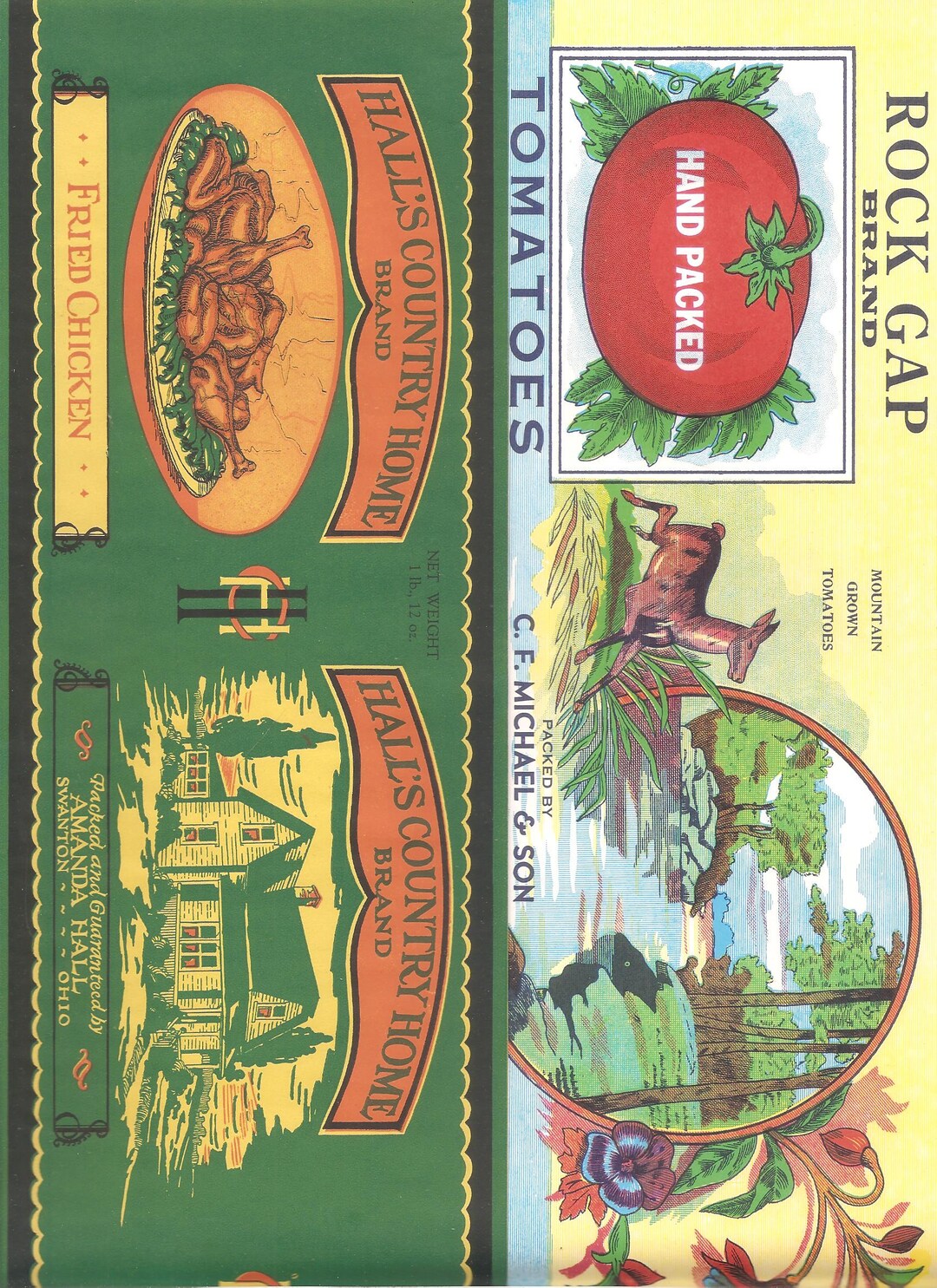 20 Old VINTAGE CAN LABELS - Etsy