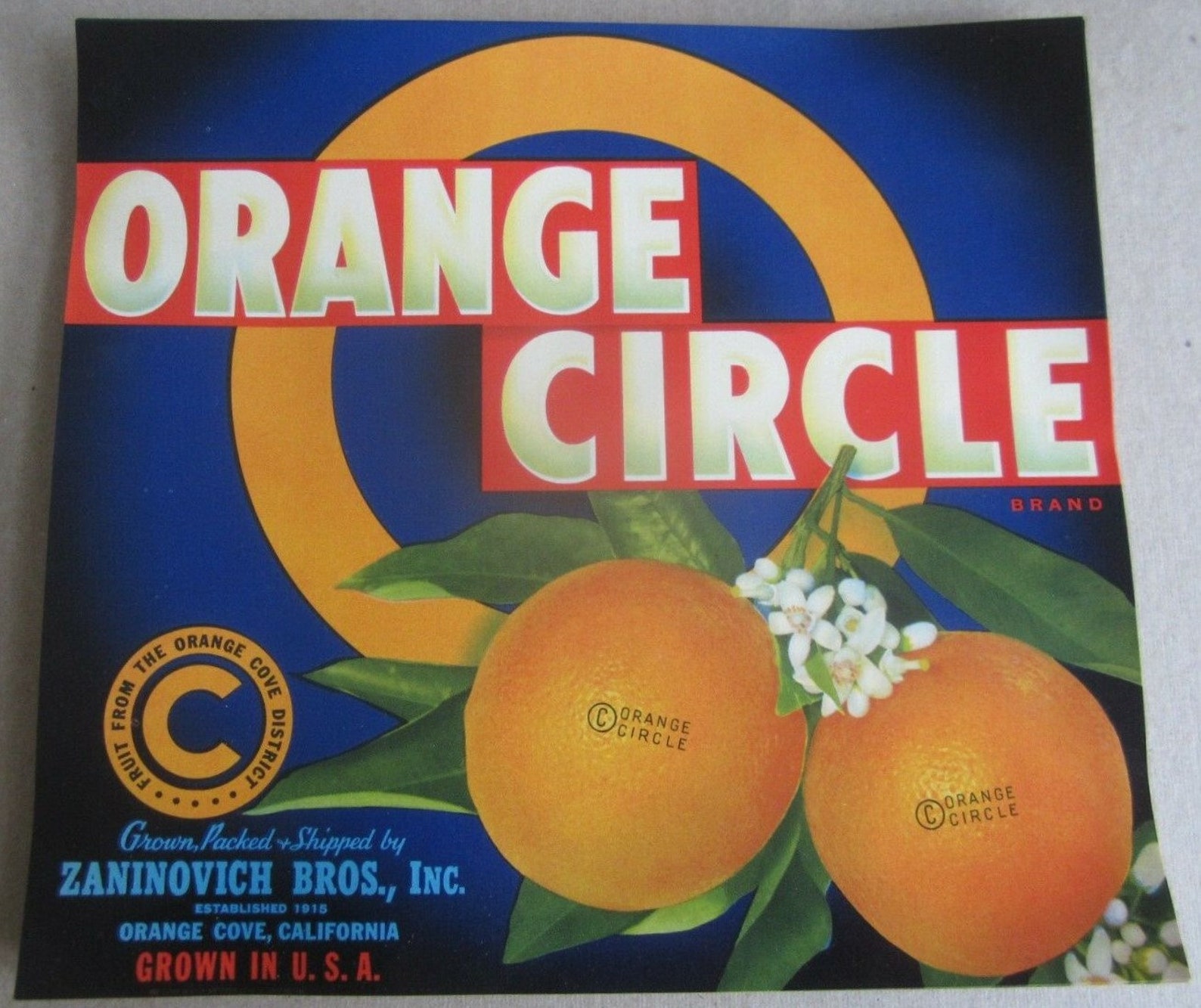 10 Old Different Vintage ORANGE Crate Labels - Etsy