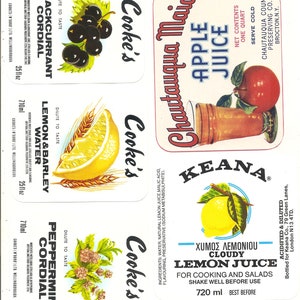 54 Old Vintage Soda, Juice,vinegar, Apple Sauce Etc..labels PEPPER UP ...