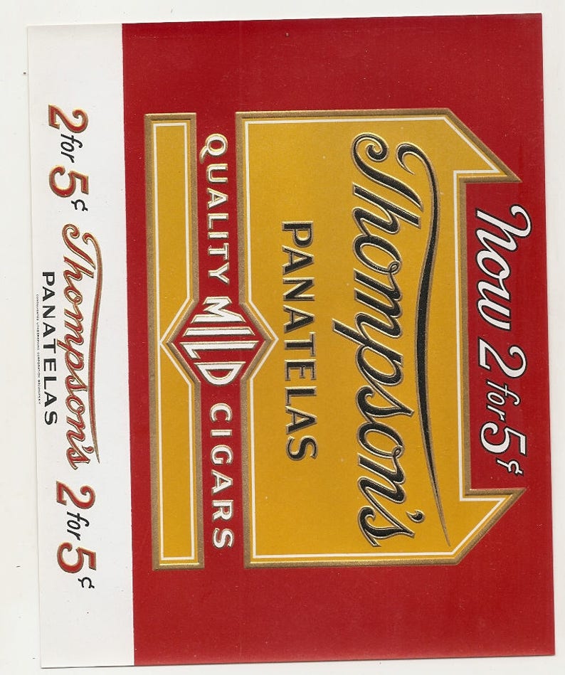 10 Old CIGAR BOX LABELS - Etsy