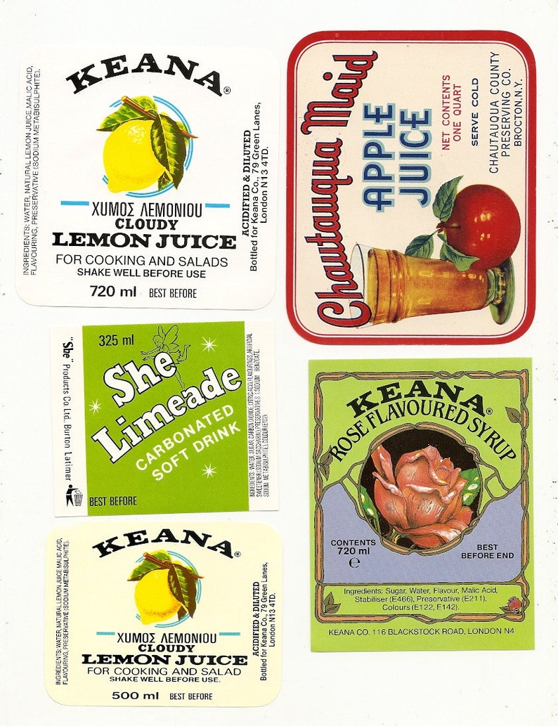 26 Different Old 1930's Plus SODA / JUICE LABELS Etc - Etsy