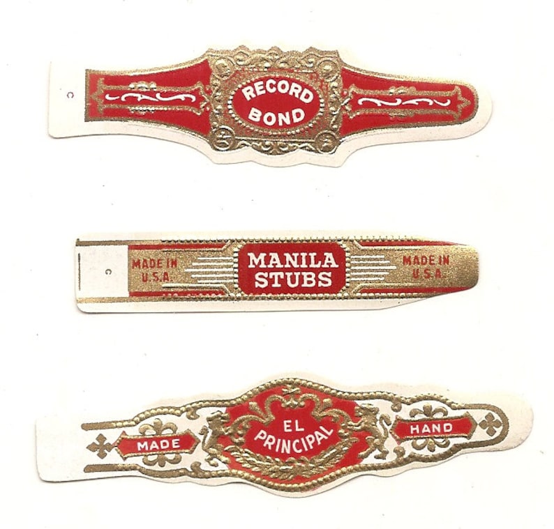 120 CIGAR BAND Labels new Old Stock Cigar Bands - Etsy