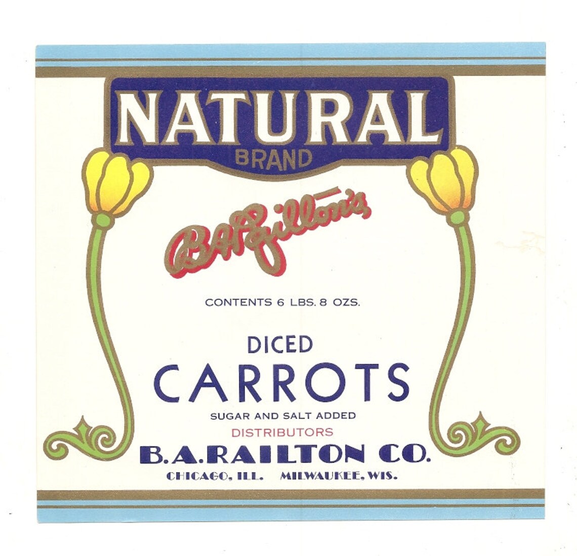 10 Old Large Vintage Fruit & VEGETABLE Can Labels - Etsy
