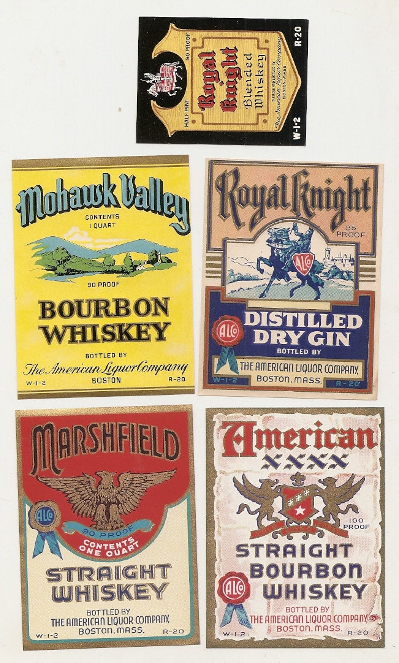 54 Vintage Whiskey , Beer , LIQUOR LABELS Etc - Etsy