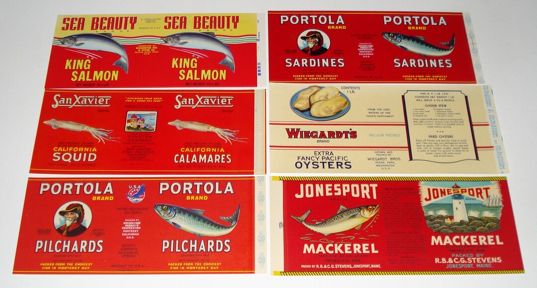116 Old VINTAGE CAN LABELS - - Etsy