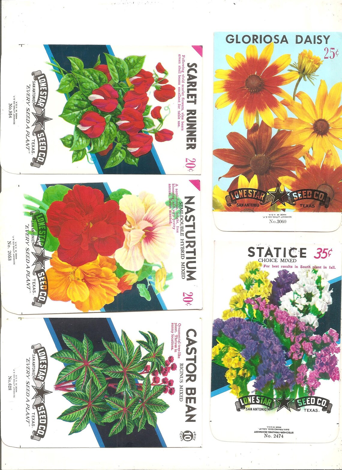 57 Old 1940's-50's Etc...- Flower Seed Packets - CALENDULA , Sunflower ...