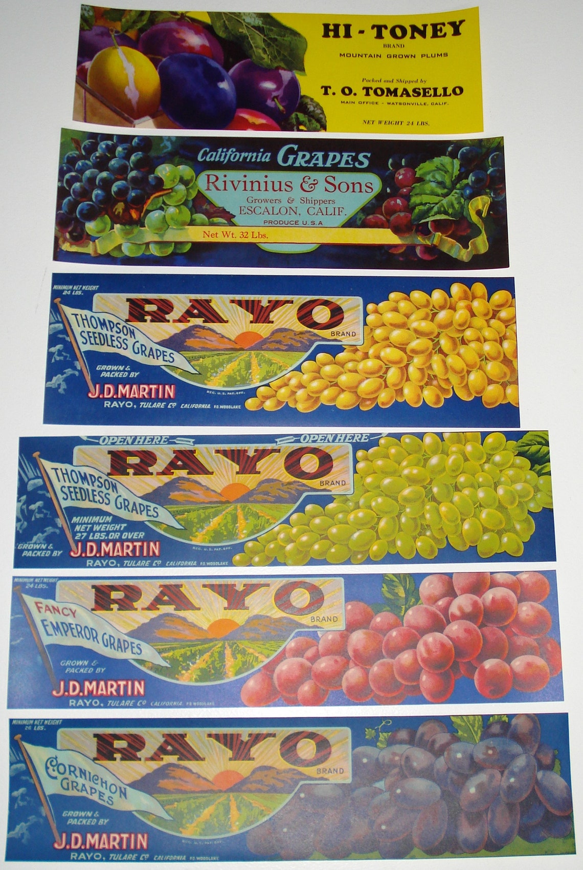 77 Old Vegetable / FRUIT Crate Labels | Etsy