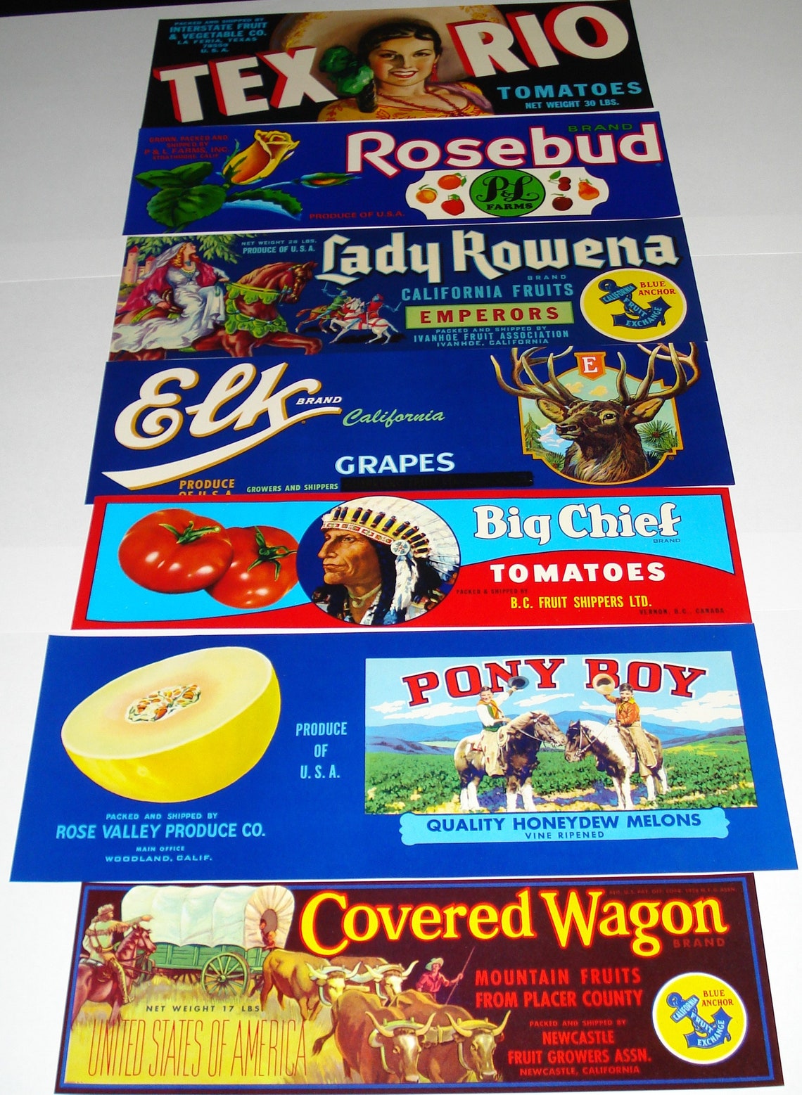 72 Old Vegetable / FRUIT Crate Labels - Etsy