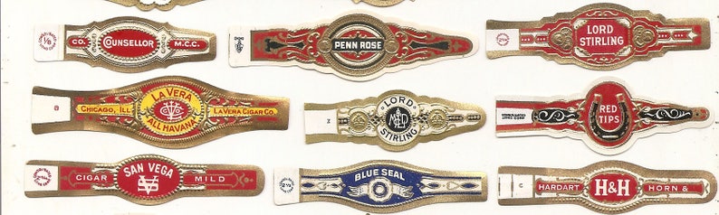 410 CIGAR BAND Labels new Old Stock Cigar Bands 1930s - Etsy