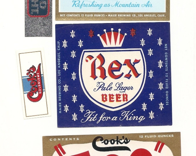 25 VINTAGE Old BEER LABELS - Etsy