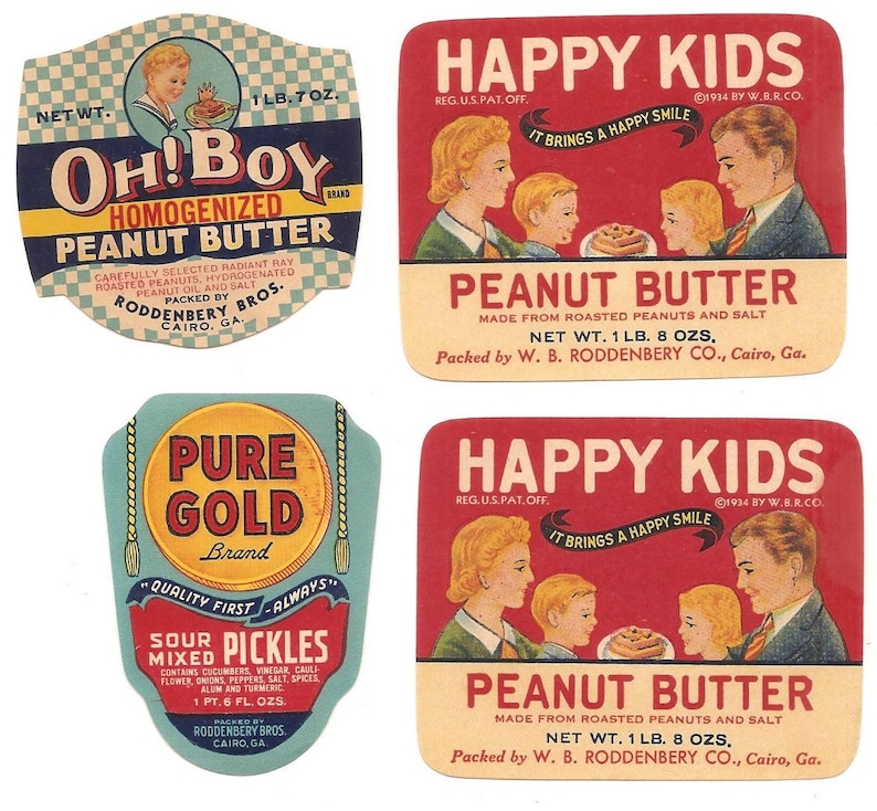 22 Old 1930's PICKLE Jar Labels PEANUT Butter Syrup - Etsy