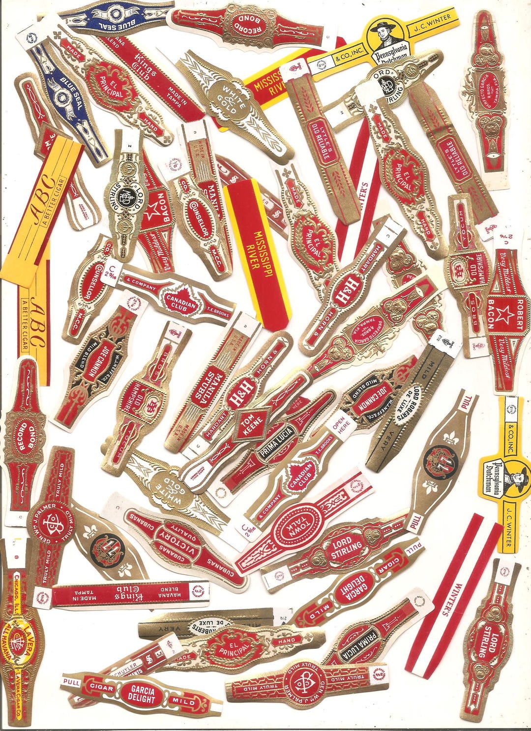 600 CIGAR BAND Labels -new Old Stock Cigar Bands 1930s+++ - Etsy