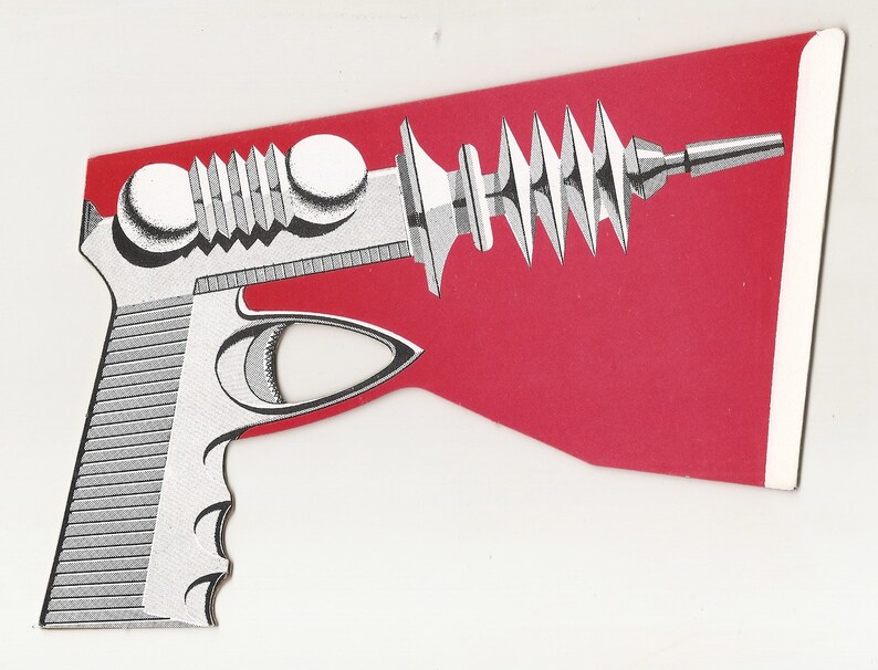 Old Vintage 1950's TOY RAY GUN Cardboard Pop Gun | Etsy