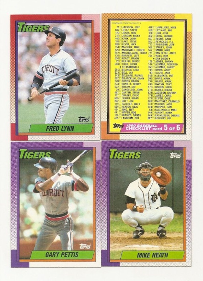 156 Old VINTAGE 1990 Topps BASEBALL PICTURE Cards - Etsy