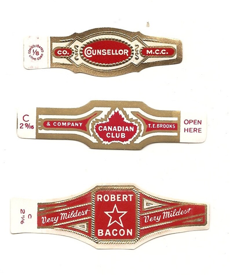 120 CIGAR BAND Labels New Old Stock Cigar Bands Etsy