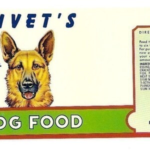28 Old VINTAGE PET FOOD Labels - Etsy