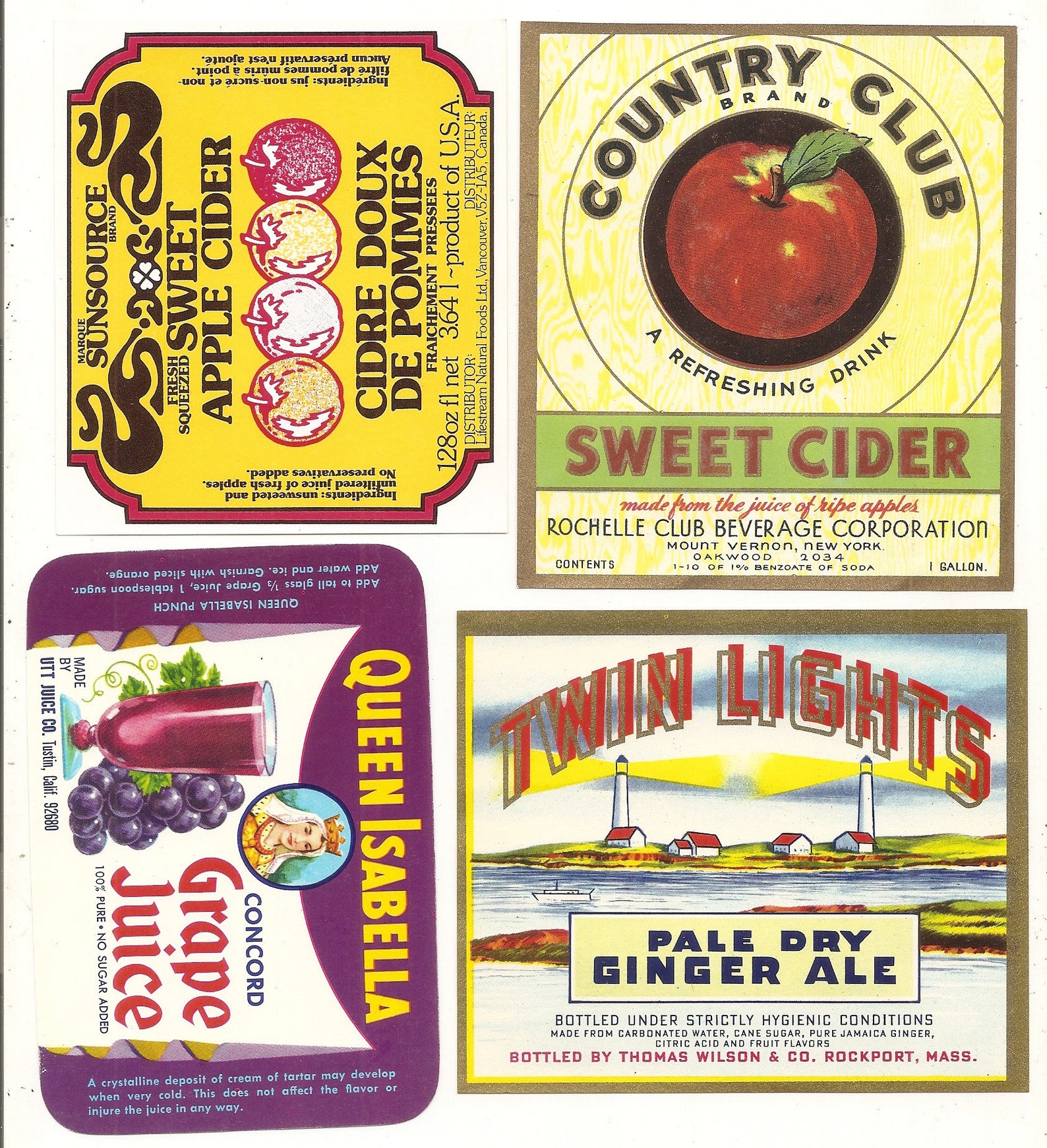 58 Old Vintage Soda Juicevinegar Apple Sauce Etc..labels - Etsy