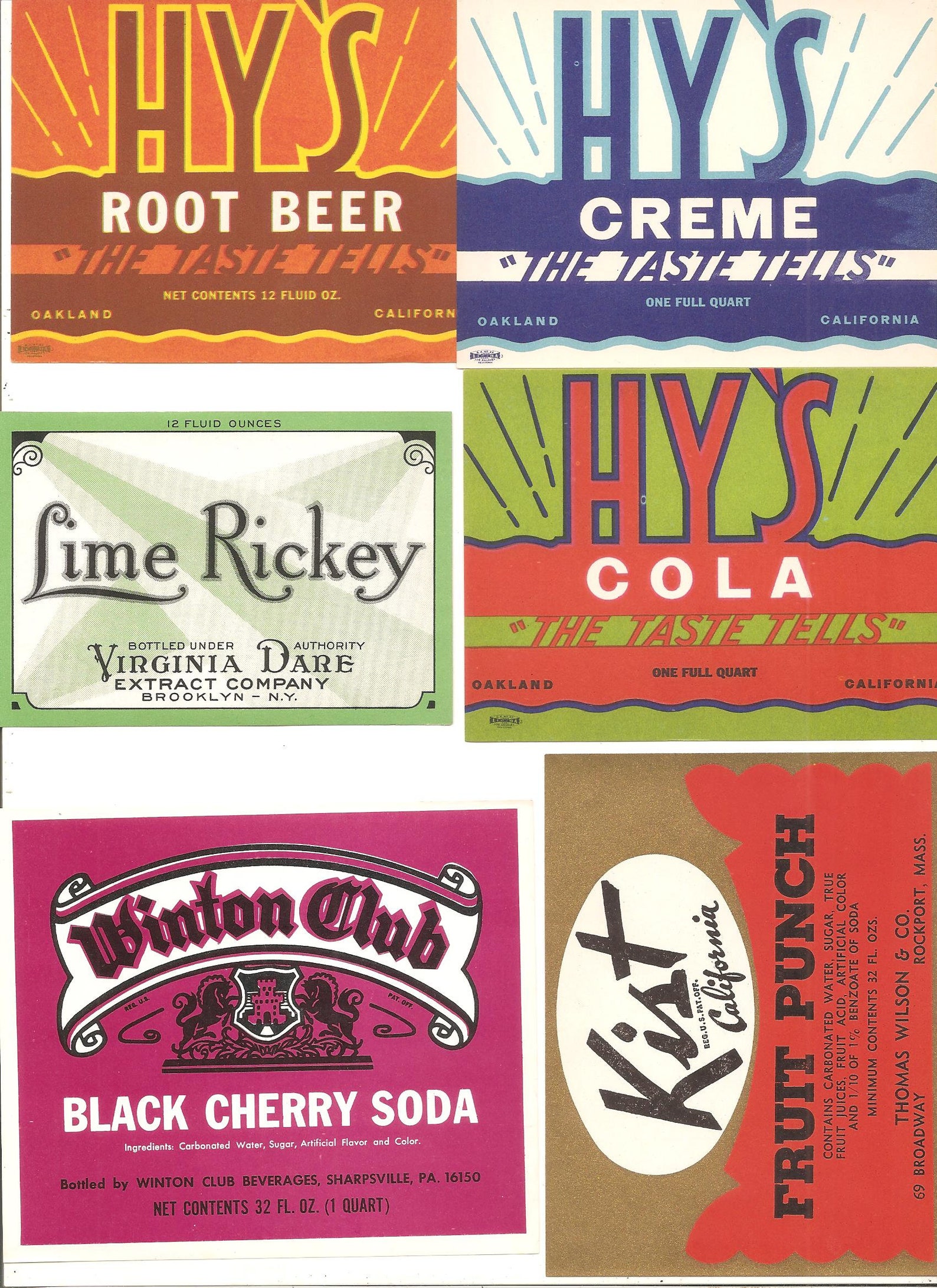 70 Old Vintage Beverages SODA Etc... LABELS - Etsy