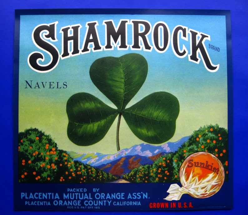 12 Old Vintage CITRUS CRATE LABELS - Etsy