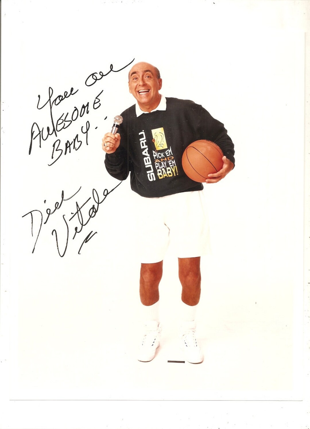 DICK VITALE Autographed 8x10 Photo BASKETBALL Hof Legend - Etsy