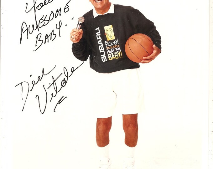 DICK VITALE Autographed 8x10 Photo BASKETBALL Hof Legend - Etsy