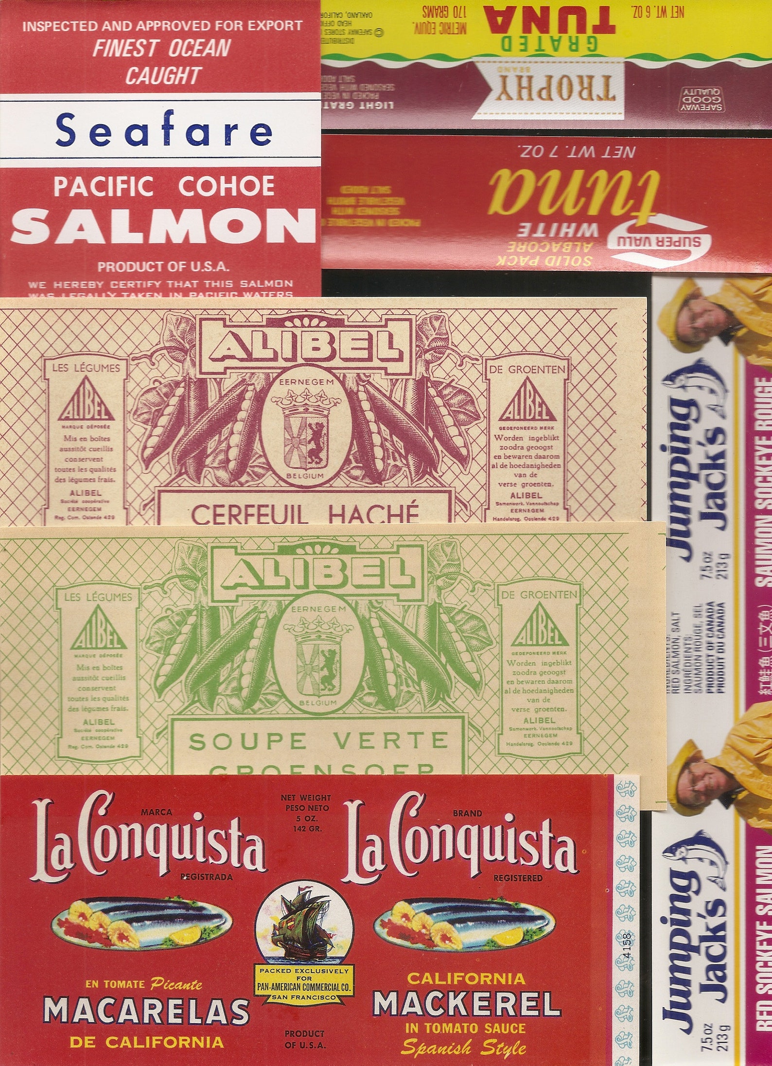 58 Old VINTAGE CAN LABELS All Different. | Etsy