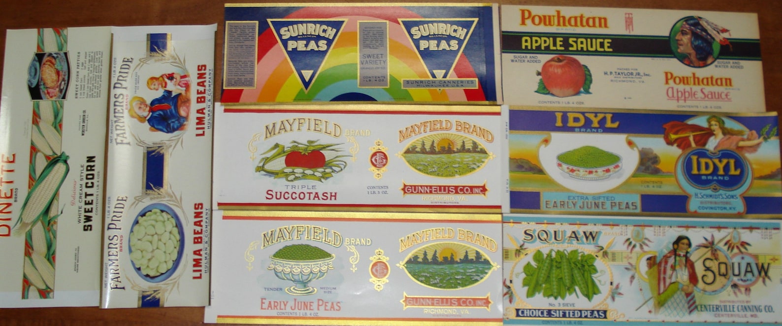 100 Old VINTAGE CAN LABELS All Different. - Etsy