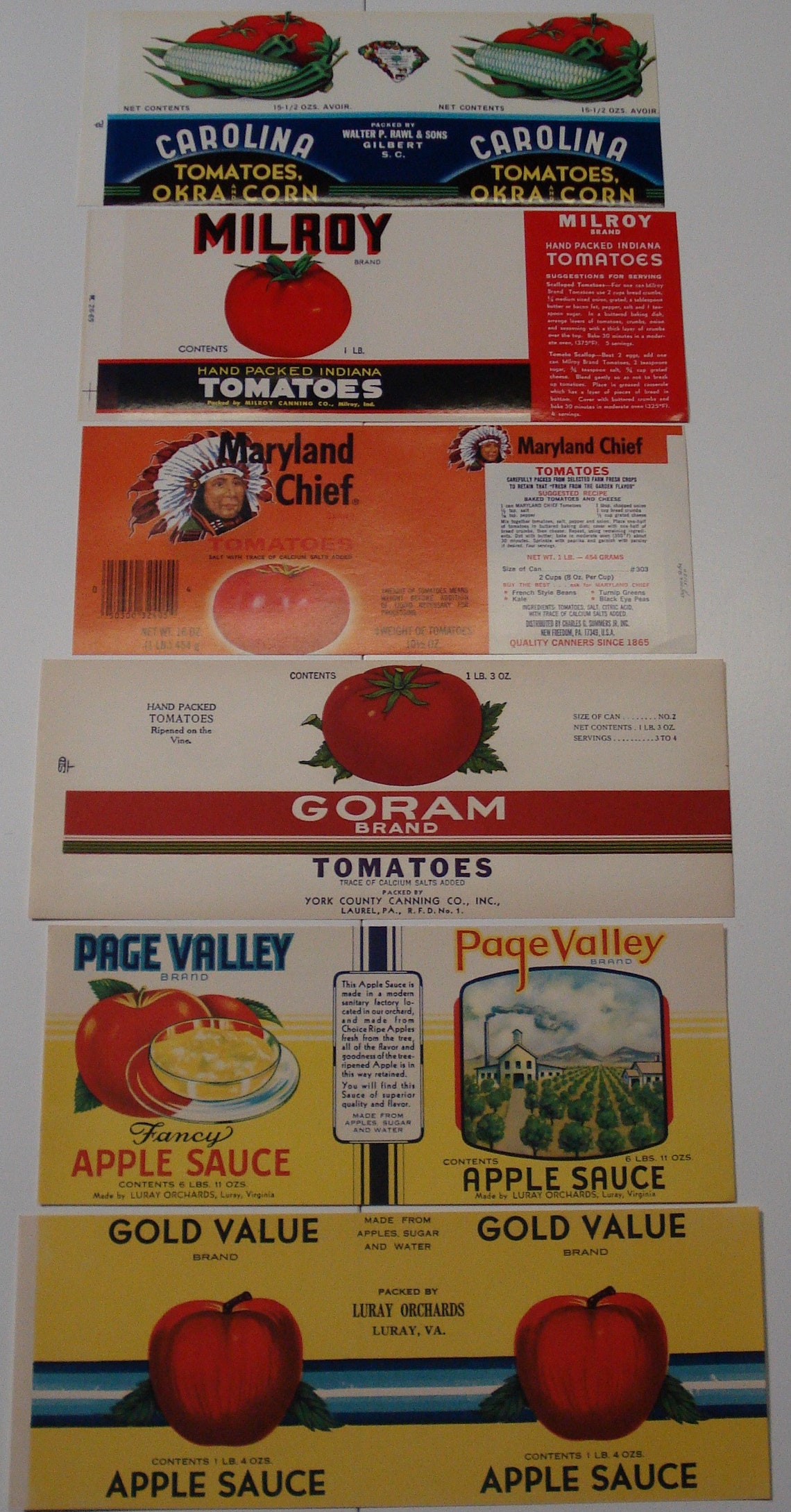 83 Old VINTAGE CAN LABELS - Etsy