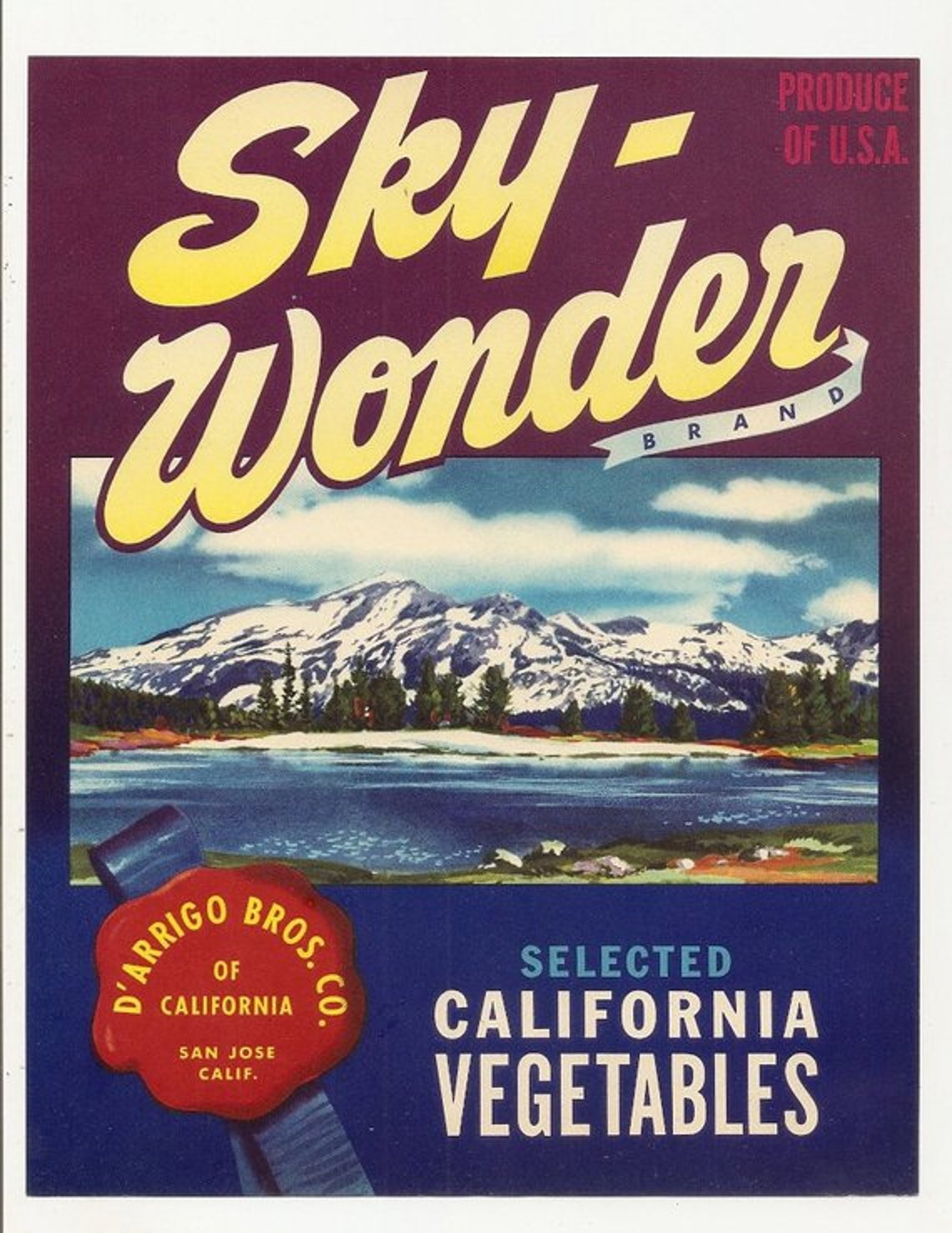 10 Different Old Vegetable Crate Labels CASTROVILLE'S | Etsy