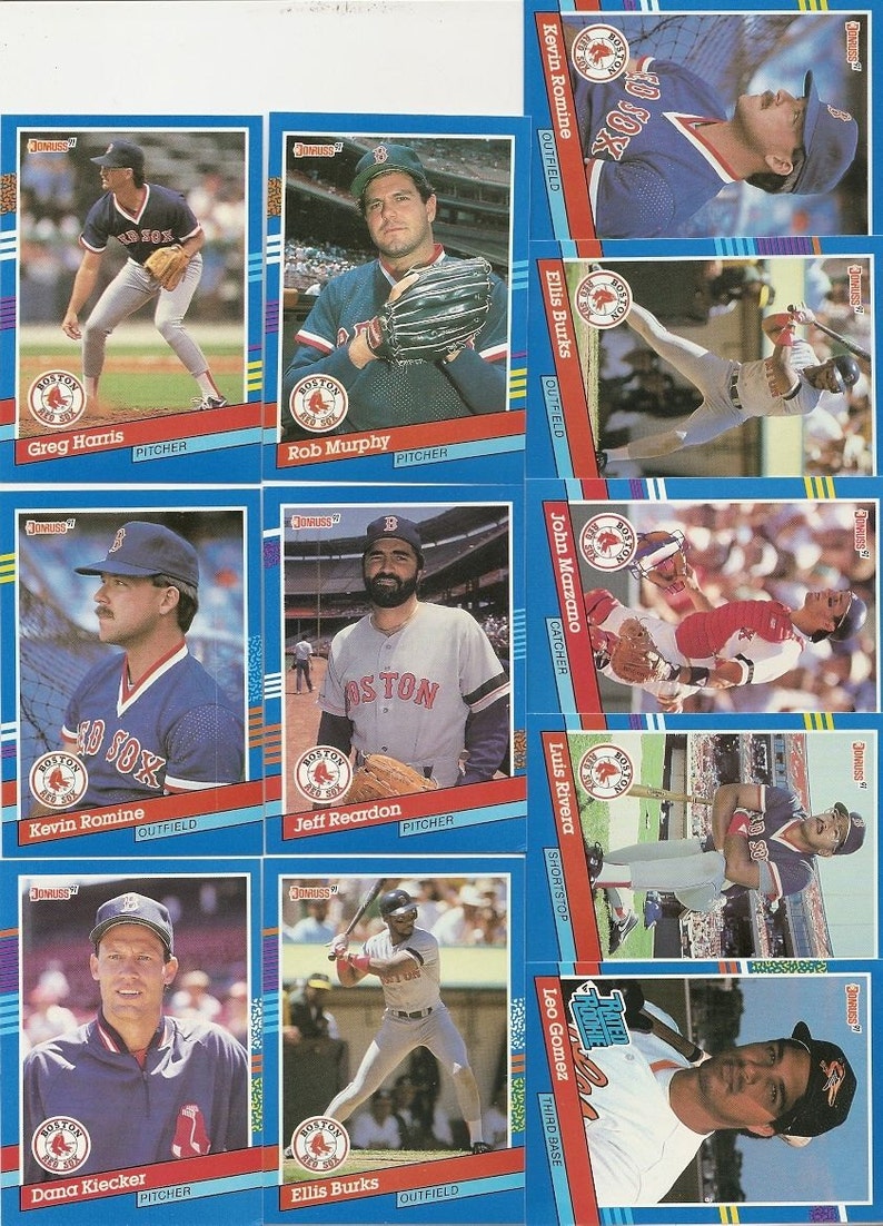 184 Old Vintage 1991 Donruss Baseball Picture Cards - Etsy