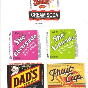 24 Old Vintage SODA / JUICE LABELS Etc.. - Etsy