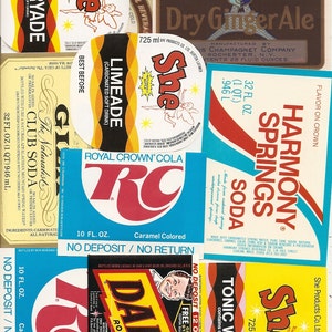 150 Old Vintage SODA, BEVERAGE LABELS Etc.. - Etsy