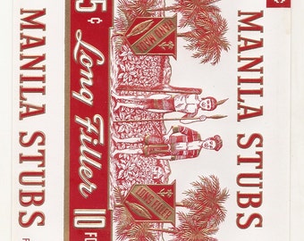 10 Old CIGAR LABELS - Etsy