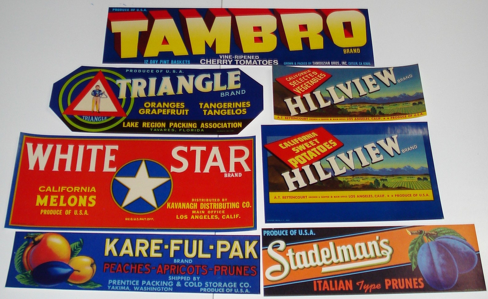 100 Old Vintage FRUIT / Vegetables Produce CRATE LABELS - Etsy