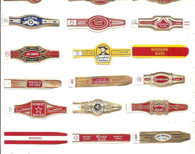 260 CIGAR BAND Labels new Old Stock Cigar Bands - Etsy