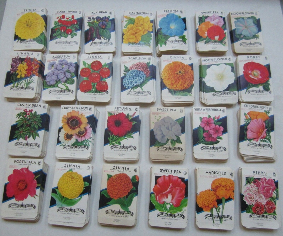 57 Old 1940's-50's Etc...- Flower Seed Packets - CALENDULA , Sunflower ...