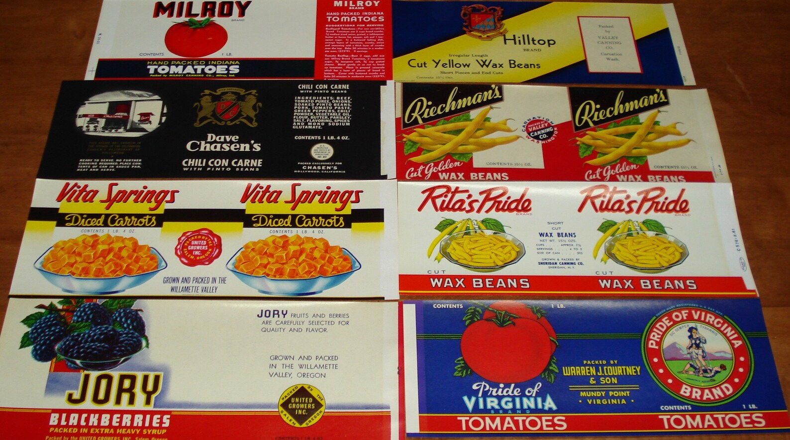 100 Old VINTAGE CAN LABELS All Different. - Etsy