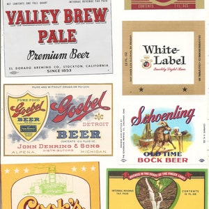 97 Old VINTAGE Old BEER LABELS - Etsy