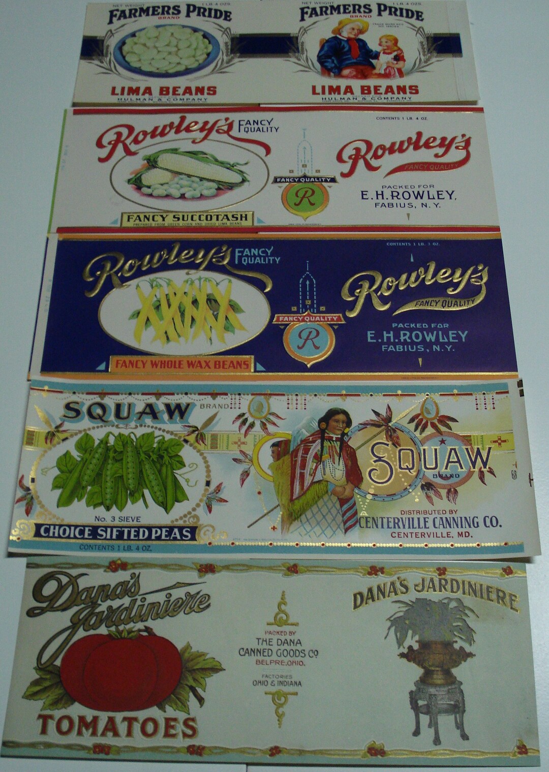 72 Old VINTAGE CAN LABELS - All Different. - Etsy