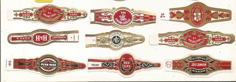 390 CIGAR BAND Labels -new Old Stock Cigar Bands 1930s++++++ - Etsy