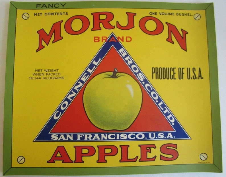 10 Old Different Vintage APPLES Crate Labels | Etsy