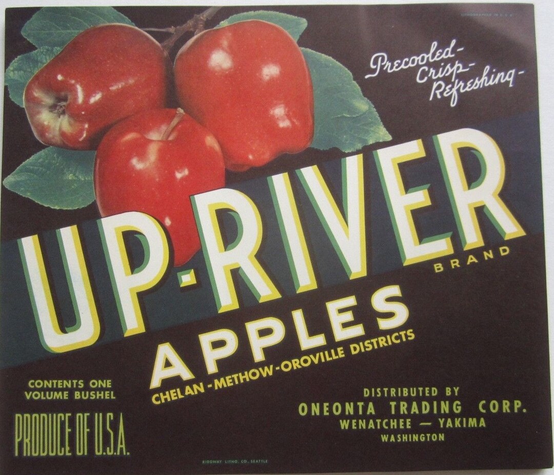 10 Old Different Vintage APPLES / FRUIT Crate LABELS - Etsy