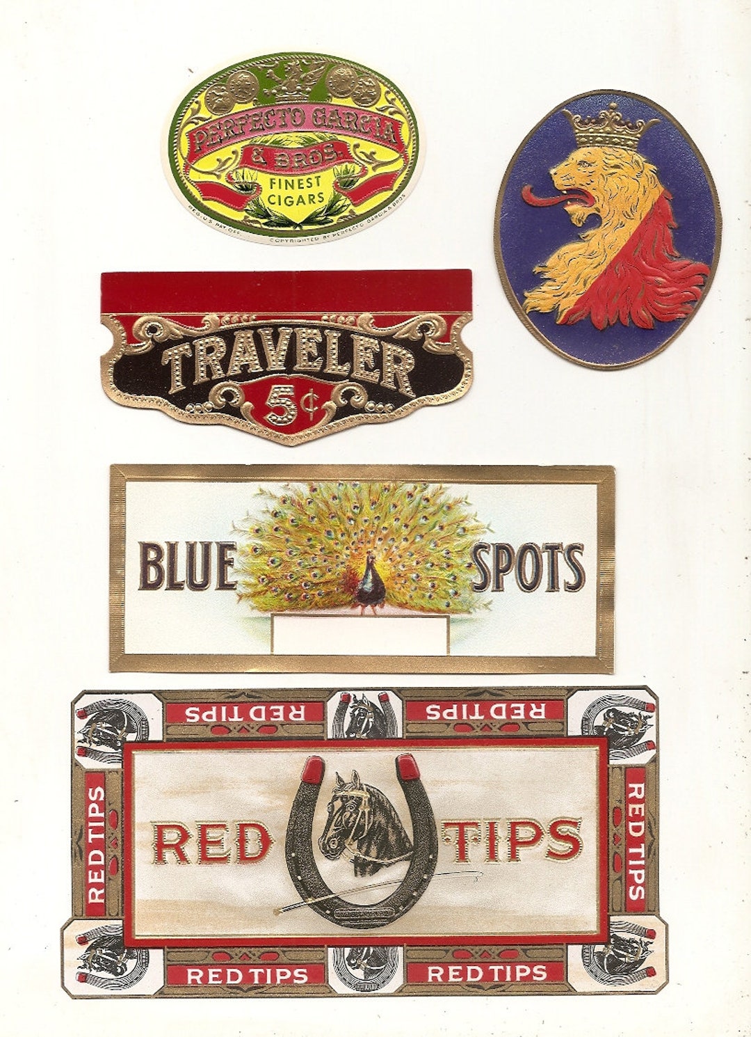 14 Old CIGAR LABELS - Etsy