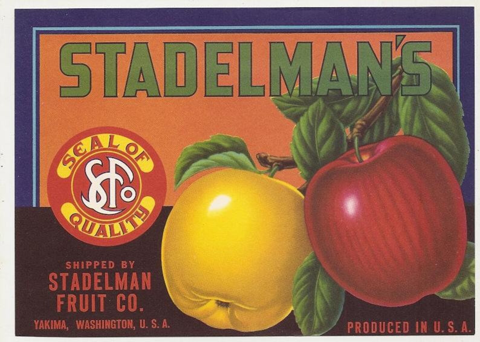 10 Old Vintage APPLES Fruit CRATE LABELS Washington Etc...... - Etsy