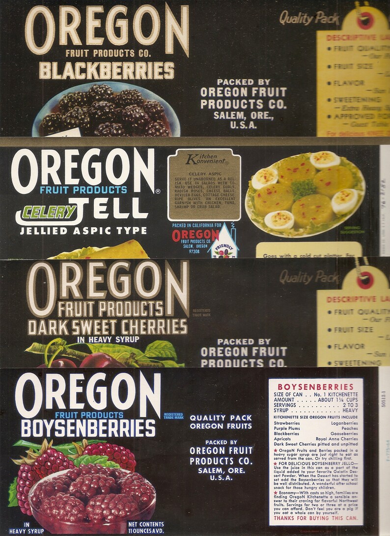 58 Old VINTAGE CAN LABELS All Different. | Etsy