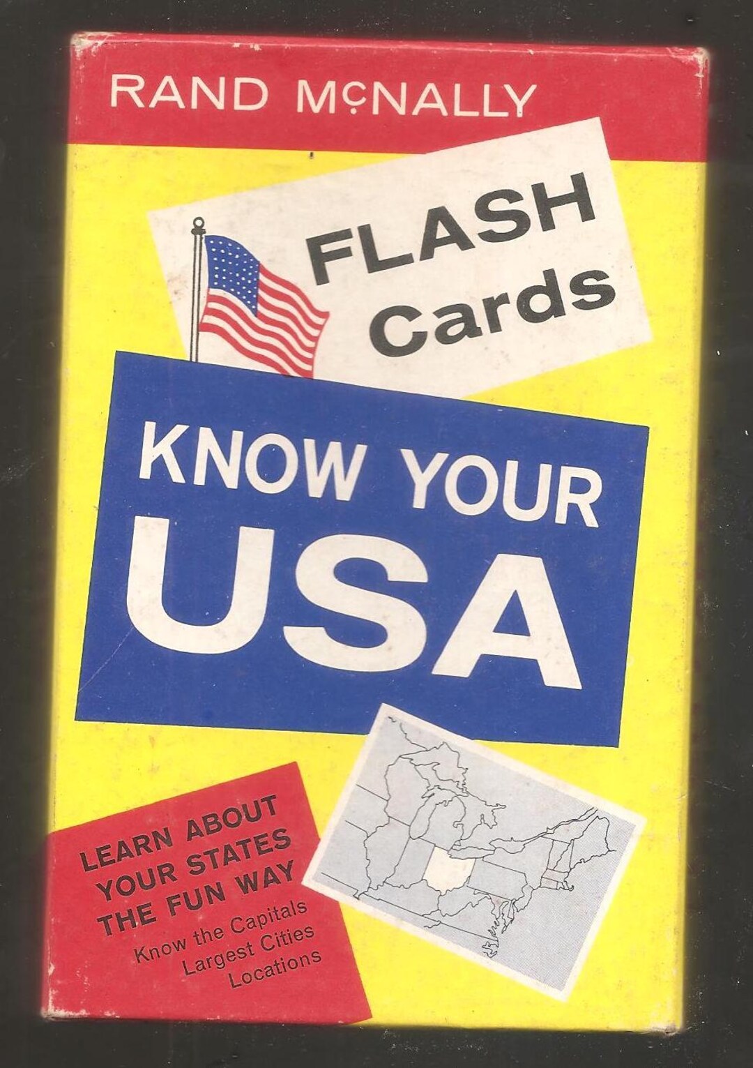 49 Old Rand Mcnally KNOW YOUR USA Flash Cards - Etsy