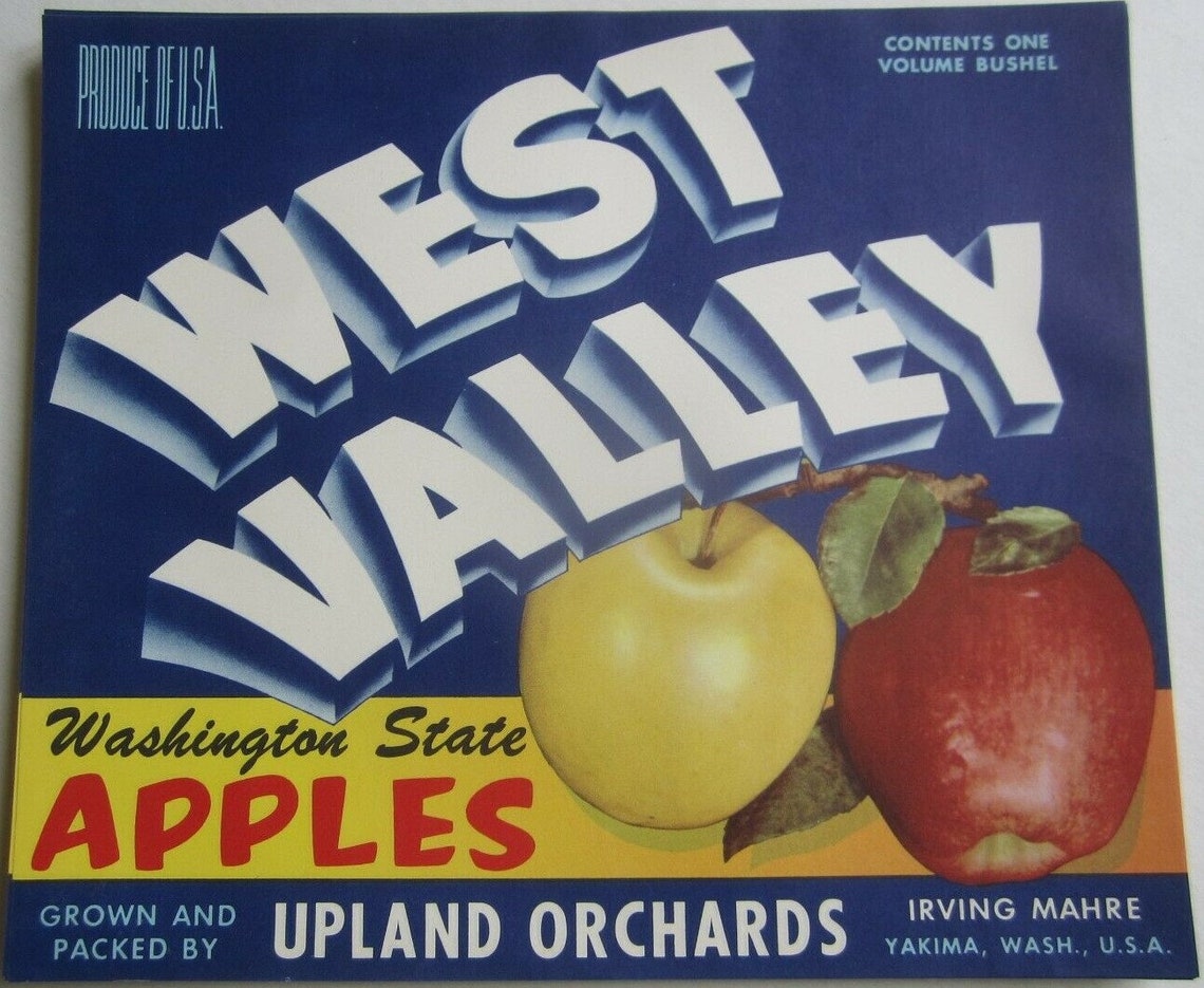 10 Old Different Vintage APPLES CRATE LABELS Washington | Etsy