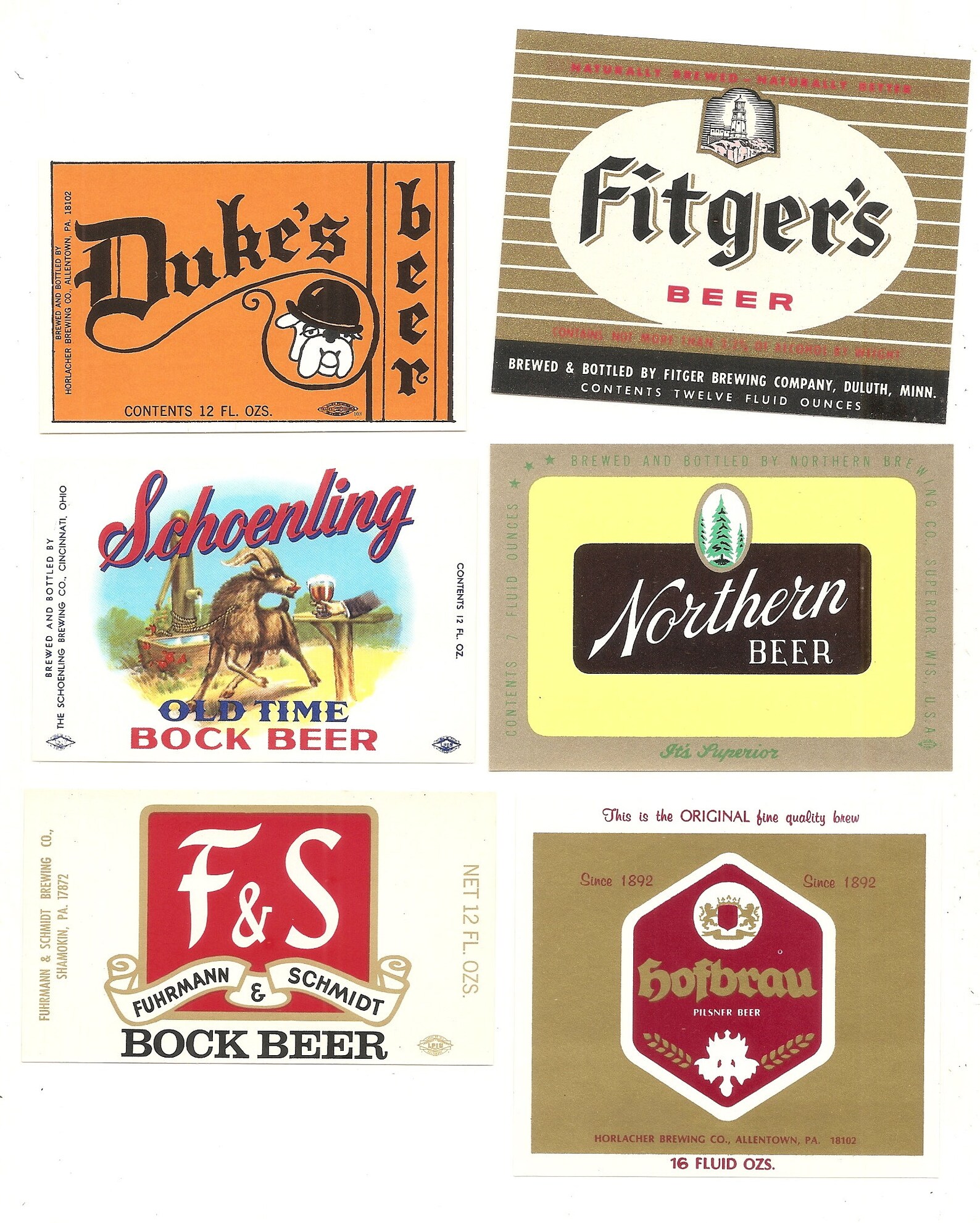 54 Vintage Old BEER LABELS Sebewaing Mi.shamokin | Etsy