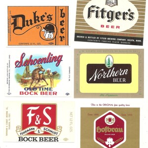 54 Vintage Old BEER LABELS Sebewaing Mi.shamokin - Etsy